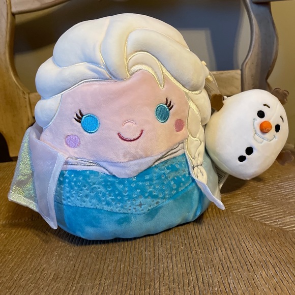 Squishmallows | Toys | Disney Squishmallows Frozen Elsa With Mini Plush ...